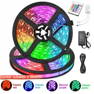 Buy RGB LED Strip Light SMD 5050 Flexible Ribbon strip 5 Meters