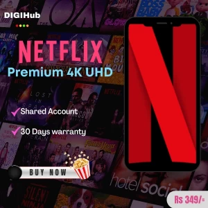 Buy Netflix Shared Premium UHD 4K Accounts For One Month