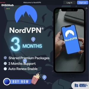 Buy Nord VPN Premium With 3 Months Support Auto Renewable
