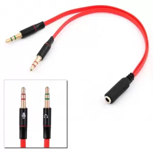 Buy Headphone Mic Audio Y Splitter Cable with 3.5mm TRRS Male to