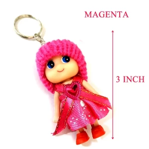 Buy Cute Baby Doll Key Tag - Magenta