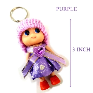Buy Cute Baby Doll Key Tag - Purple