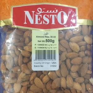 Buy NESTO Californian Almonds Raw 30-32 500g
