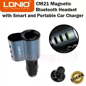 Buy LDNIO CM21 Magnetic Bluetooth Wireless Headset with Car Charger
