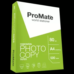 Buy ProMate Photocopy Paper 80GSM A4 500 Sheets Pack