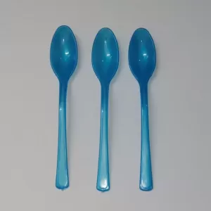 Buy Blue Plastic Tea Spoons Pink and Blue - 18 Pcs / Set