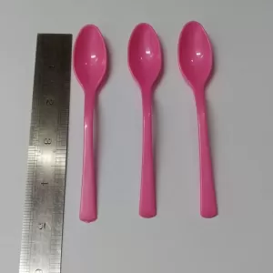 Buy Pink Plastic Tea Spoons - 12 Pcs Set