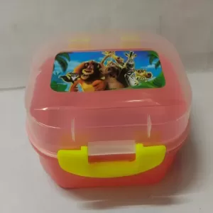 Buy Red Mini Square Lunch Box - Plastic