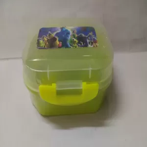 Buy Yellow Mini Square Lunch Box - Plastic