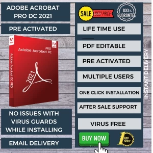 Buy Adobe Acrobat PRO DC 2021 Pre Activated