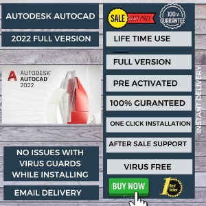 Buy AutoDesk Autocad 2022 Full Version Pre Activated