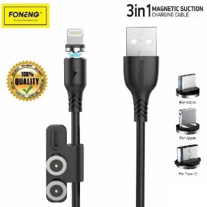 Buy FONENG 3 in 1 Magnetic USB Cable iPhone/Android/Type c