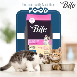 Buy Let's Bite Active Kitten Cat Dry Food 400g x 2Pack