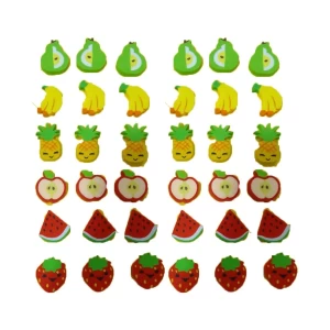 Buy Mini Butterflies Hearts Fruits 3D shape erasers 60pcs