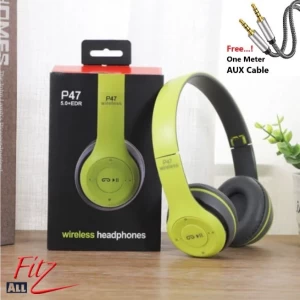 Buy P47 Wireless Bluetooth Stereo Headphone - Green