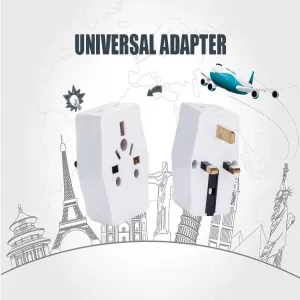 Buy Round UK Travel 5/13 AMP Multi Plug Socket Adapter for Multi