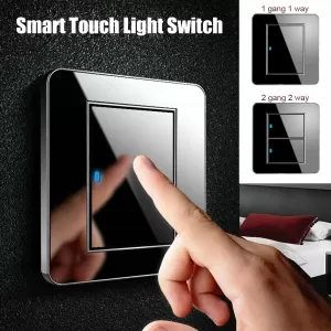 Buy Smart Touch Light Switch Panel Wall Control 2Gang 2way New T