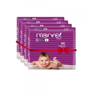 Buy Marvel_ Baby Diapers - LARGE - ( 16 x 6 ) 96 pcs