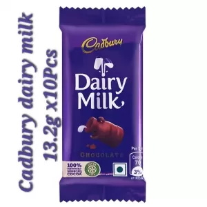Buy Cadbury Dairy Milk Chocolate 13.2g x 10Pcs