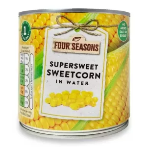 Buy Four Seasons Supersweet Sweetcorn In Water 340g (285g Draine
