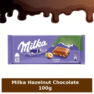 Buy Milka Milk Chocolate with Hazelnuts 100g