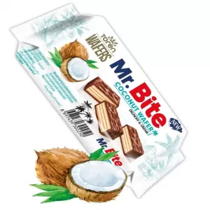 Buy Mr.Bite Milk Chocolate Coated Wafers With Coconut Cream 38g