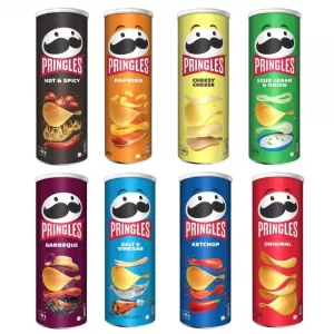 Buy Pringles 165g Pack of 8 Cans - 8 Assorted Flavours combo