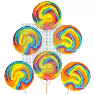 Buy Rainbow Lolipops Colorful Pops x 5 pieces