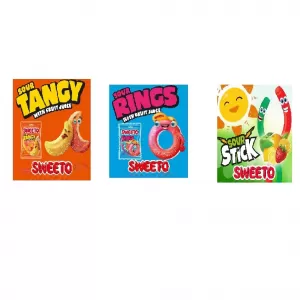 Buy Sweeto Candy Gummy 80g Pack Combo x 3 Packs