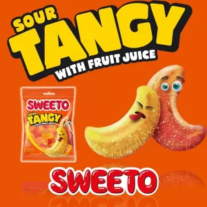Buy Sweeto SOUR TANGY with Fruit Juice Gummy Bear Candy 80g for