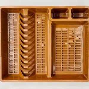 Buy Brown Plate Holder / Dish Drainer Drying Plate Rack With Spo