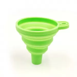 Buy Green Kitchen Funnel Foldable Silicone Collapsible Funnels f