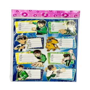 Buy Name Sticker Card For Students & Kids School, Class Note Bo