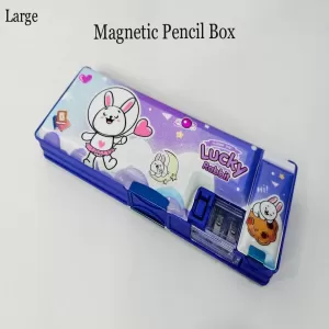 Buy Purple Kids Magnetic Lock Pencil Box with Sharpener For Girl