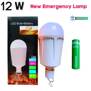 Buy 12W LED Emergency Light Bulb B22 PIN TYPE Rechargeable Energ