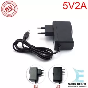 Buy 5V 2A Power Adaptor With Dc Conector For Arduino Development
