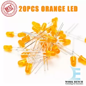 Buy Orange 20Pcs 5Mm Led Diode 5Mm Assorted Kit Orange Diy Lig