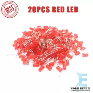 Buy Red 20Pcs 5Mm Led Diode 5Mm Assorted Kit Red Diy Light Emi