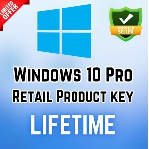 Buy Windows 10 Pro Retail Product Key ( Lifetime Activation)