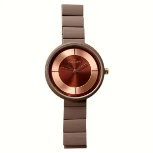 Buy Brown Xenlex WomenS Fashion Watch Steel With Rubber- Brown
