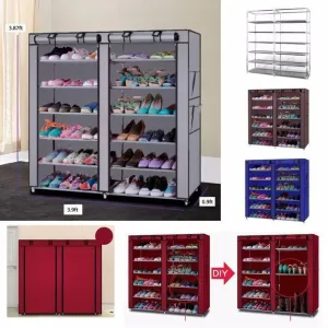 Buy YaLi 12-Shelf Zip-lock Shoe Storage Cupboard / Shoe Rack