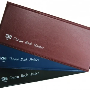 Buy Business cheque book cover 25cm x 11cm x 1cm