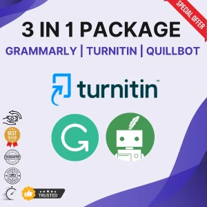 Buy Grammarly, Quillbot & Turnitin 3 Months Package
