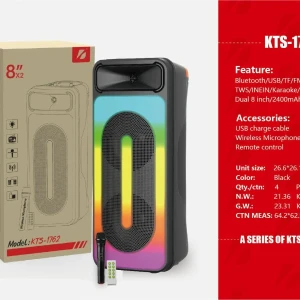 Buy Karaoke Portable Party speaker with Wireless Mic KTS1762