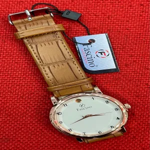 Buy Brown Fascino Mens Watch
