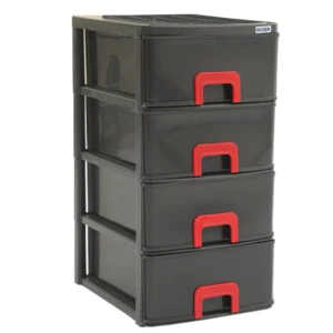 Buy Daxer 4 Drawer Plastic Cupboard