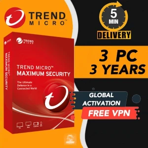Buy Trend Micro Maximum Security 3PC-3YEAR Latest License