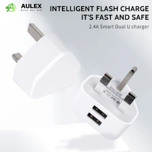 Buy AULEX original 2.4A 2USB 3 Pin Micro Charger