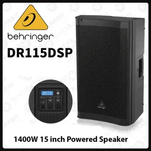Buy Black Behringer DR115DSP 1400W 15 inch Powered Speaker Syste