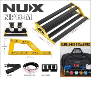 Buy Black NUX NPB-M Bumblebee Manageable Guitar Pedalboard With
